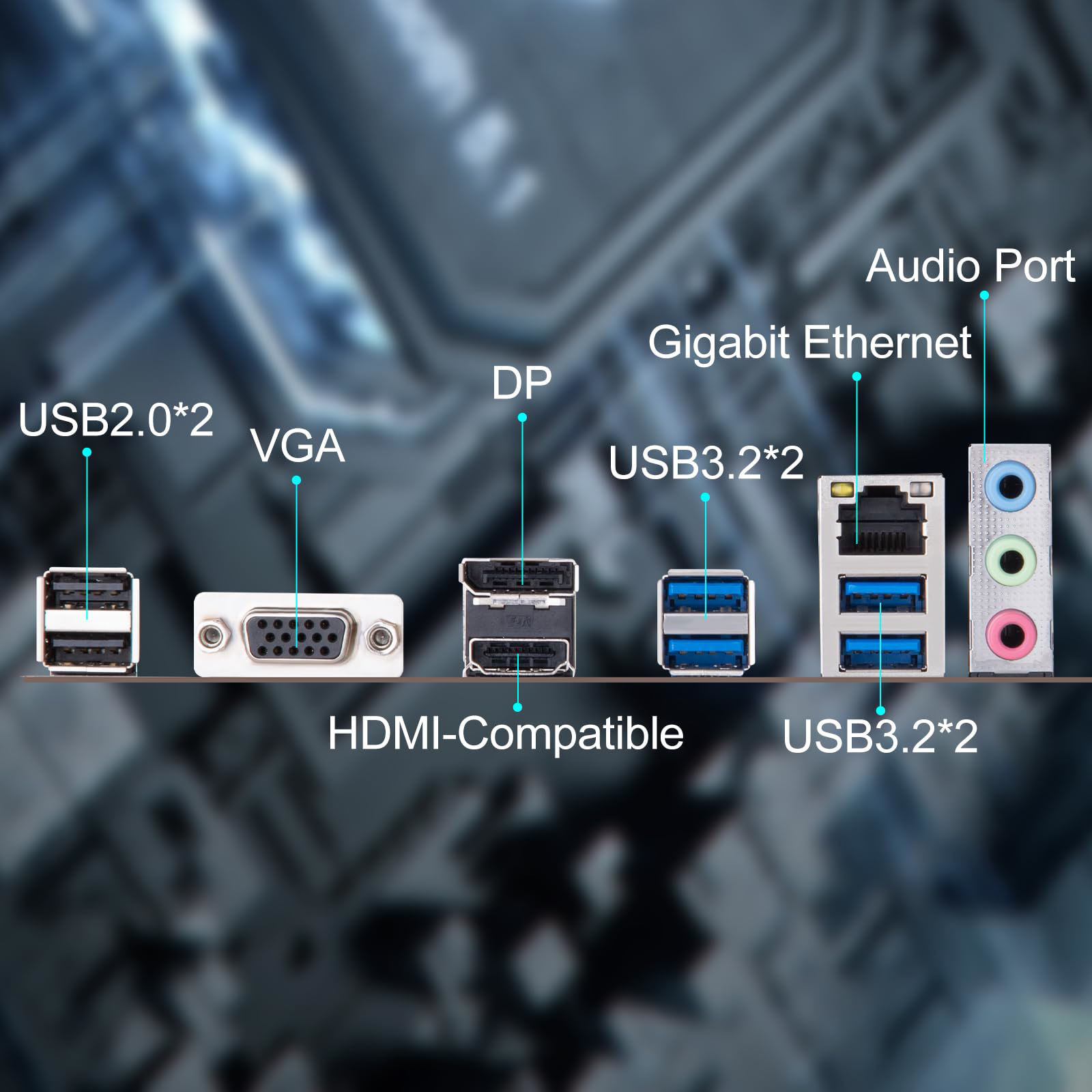 GetUSCart- B760M-D4-B Compact High-End LGA1700 DDR4 Motherboard ...