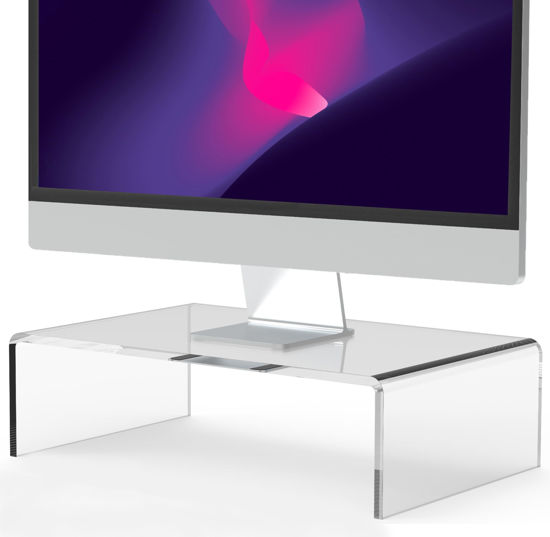 GetUSCart- Sinboun Acrylic Monitor Stand Riser Clear Computer Monitor ...