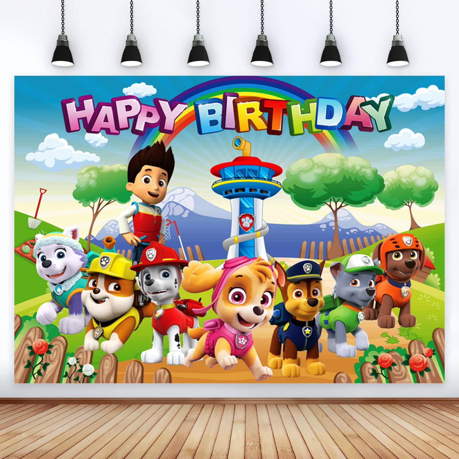 GetUSCart- Cartoon Paw Birthday Party Decorations Patrol Party Photo ...