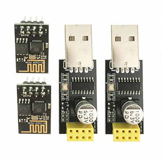 GetUSCart- Sunhokey ESP8266 ESP-01 Serial WiFi Wireless Transceiver Module with USB to ESP8266 ...