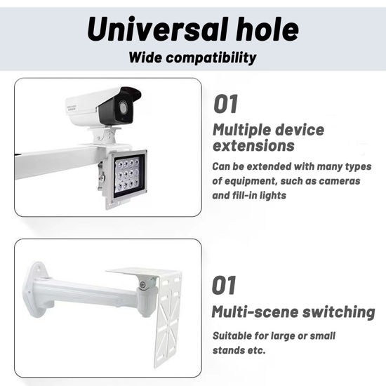 GetUSCart- CCTV Camera Mount Bracket, L-Shape Security Camera Mount ...