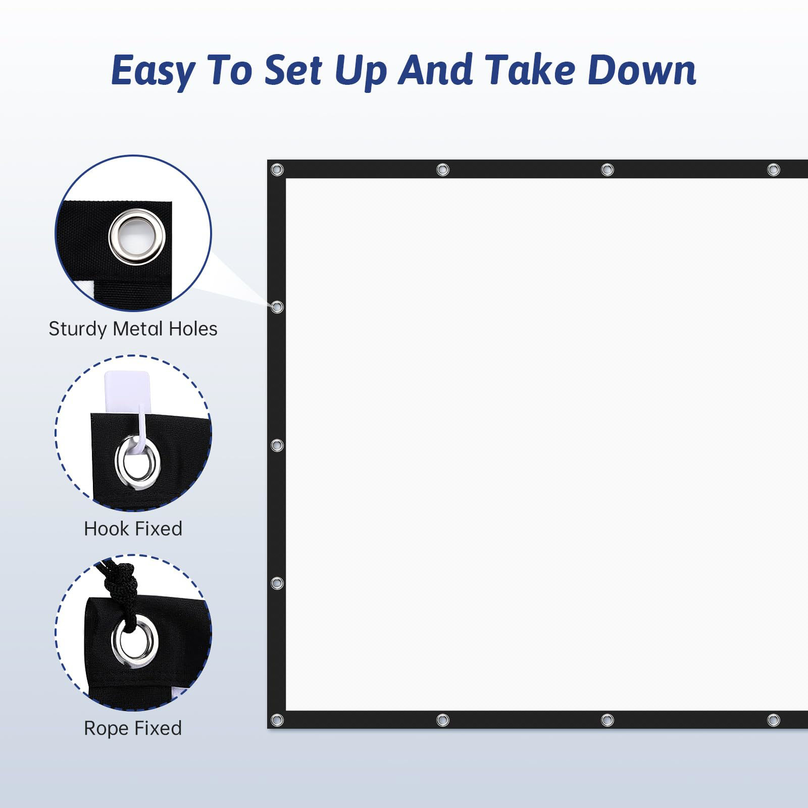 GetUSCart- Projector Screen, antmap 120 inch Portable Projector Screen ...