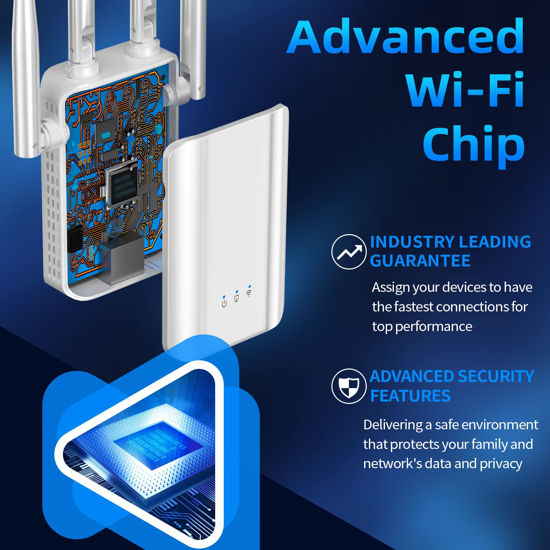 GetUSCart- 2023 WiFi Extender Wireless Signal Long Range up to 8180 sq ...