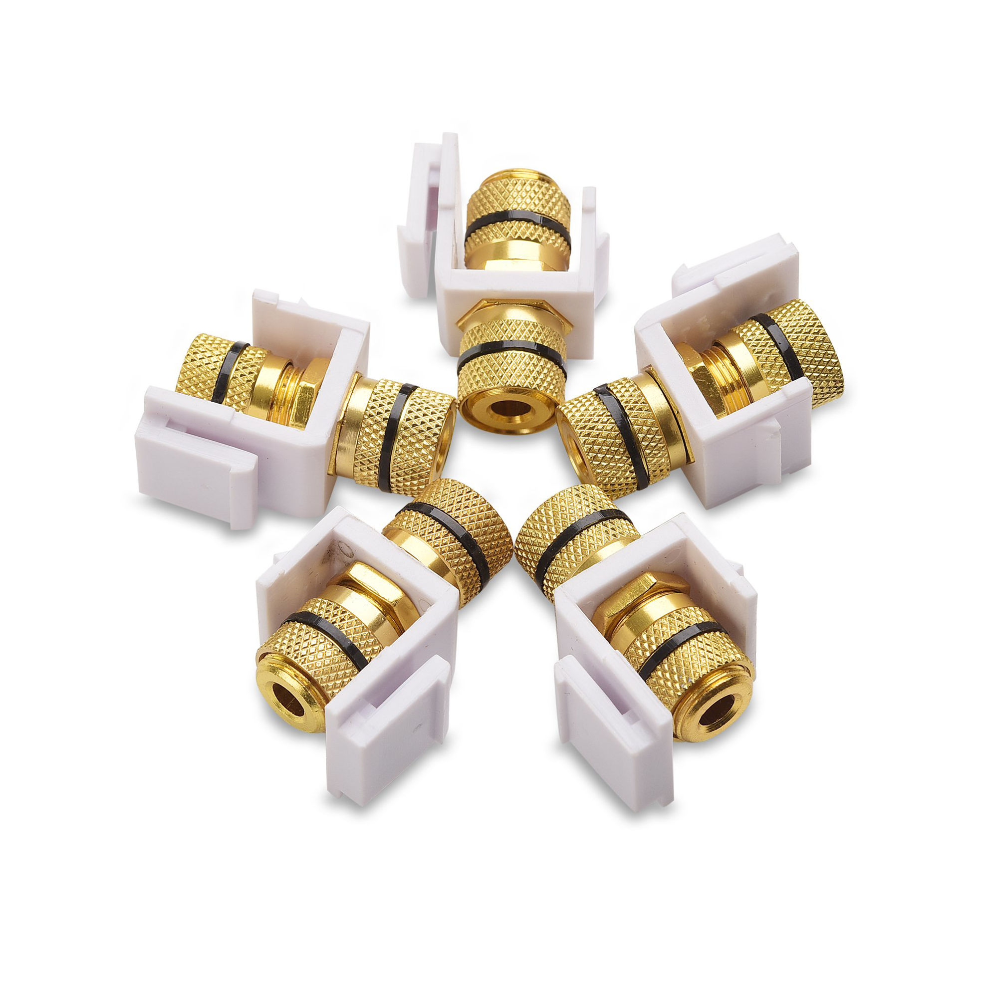 GetUSCart- Cable Matters 5-Pack Banana Jack Binding Post Keystone Jack ...