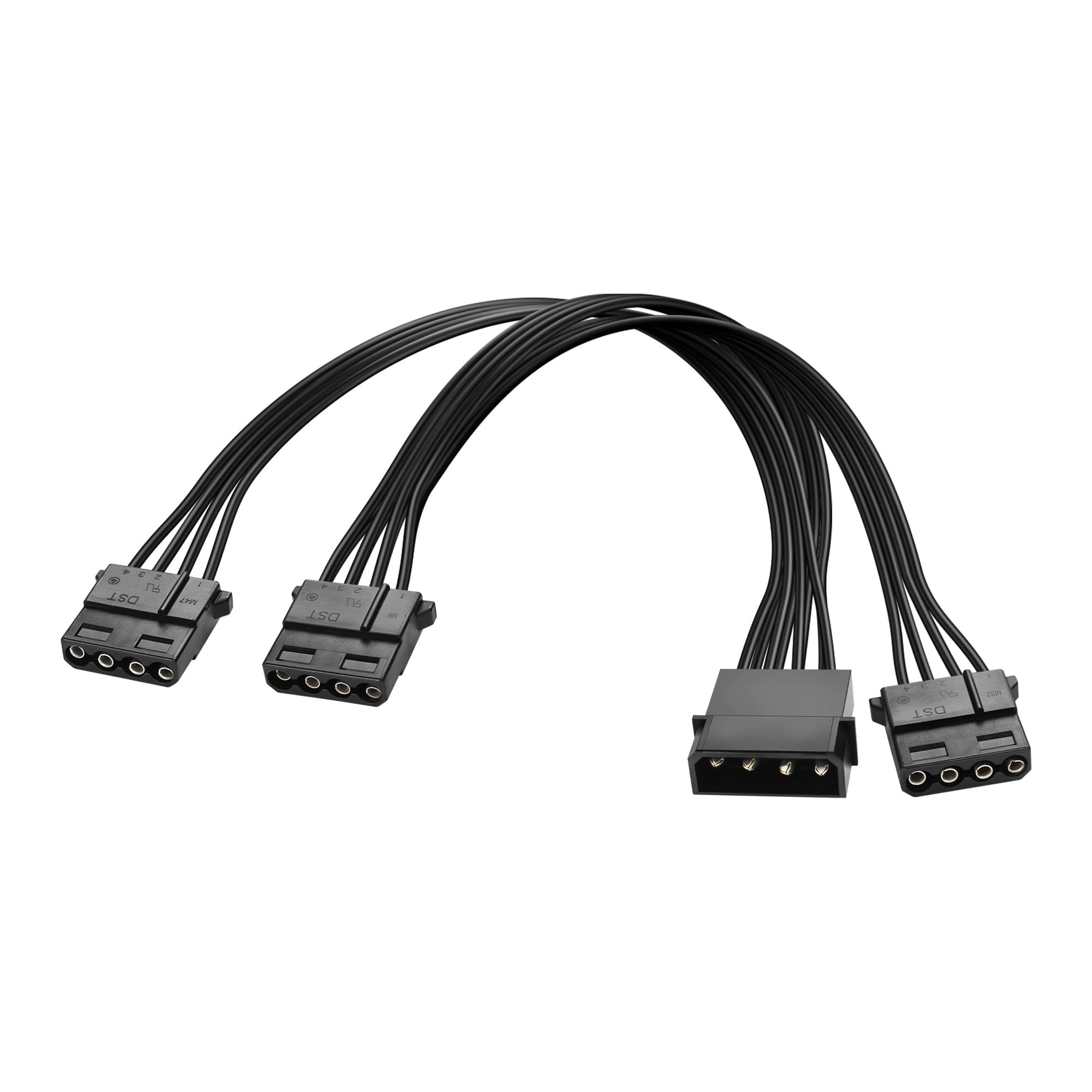 GetUSCart- GINTOOYUN Molex Splitter Power Cable LP4 4-Pin Male to 3 x 4 ...