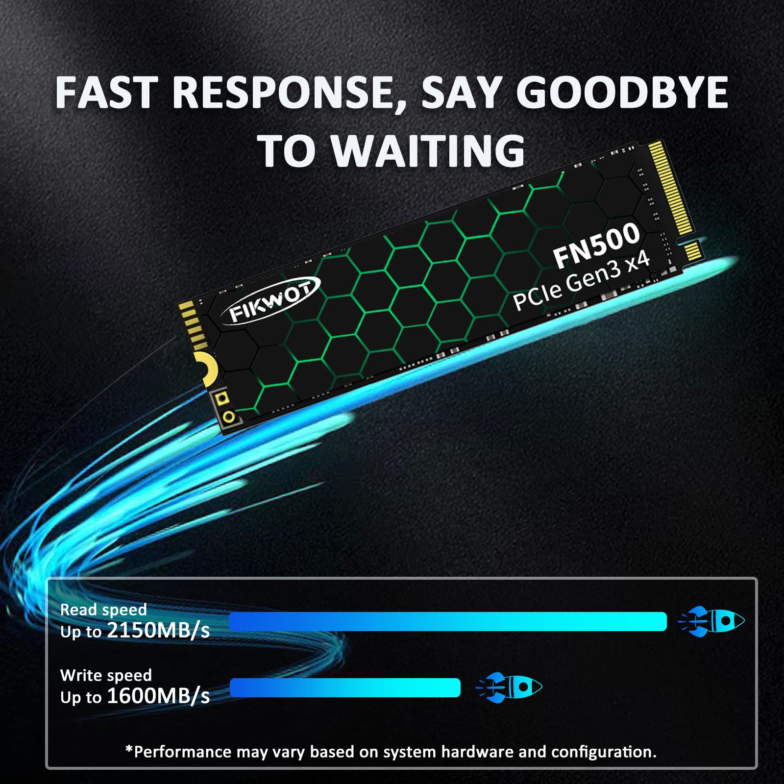 GetUSCart- Fikwot FN500 1TB NVMe SSD 3D NAND 1.3 PCIe Gen3 x 4 M.2 2280 ...