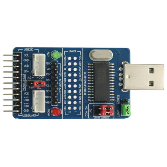 GetUSCart- GODIYMODULES CH341A USB to SPI I2C IIC UART TTL I SP Serial ...