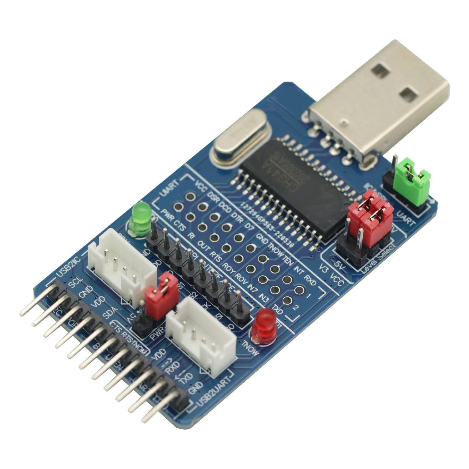 GetUSCart- GODIYMODULES CH341A USB to SPI I2C IIC UART TTL I SP Serial ...