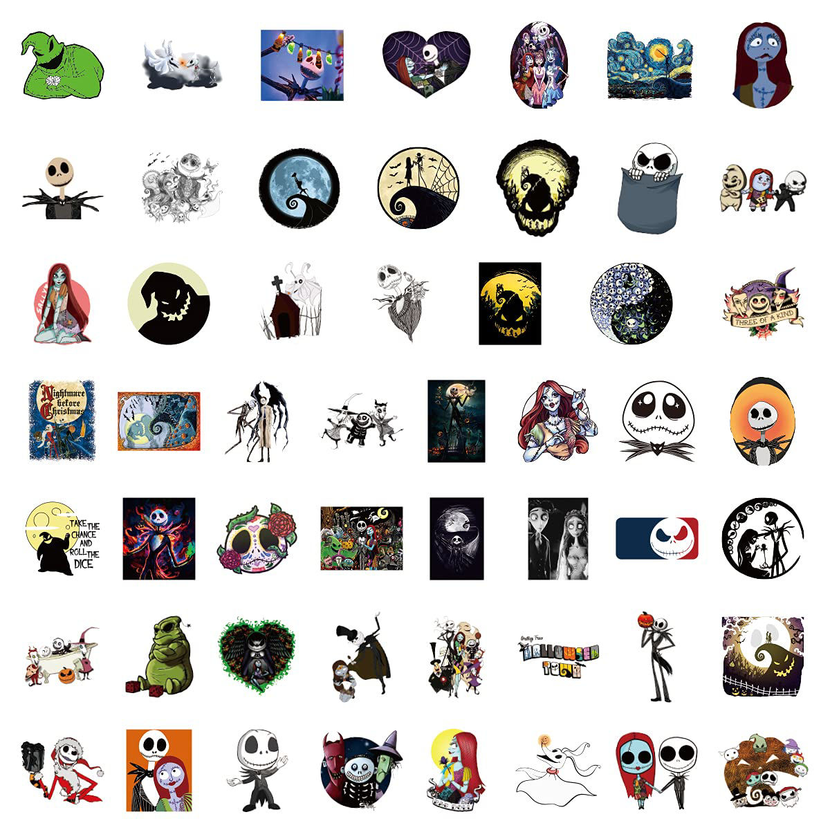 GetUSCart- Nightmare Before Christmas Stickers |103PCS|Halloween ...