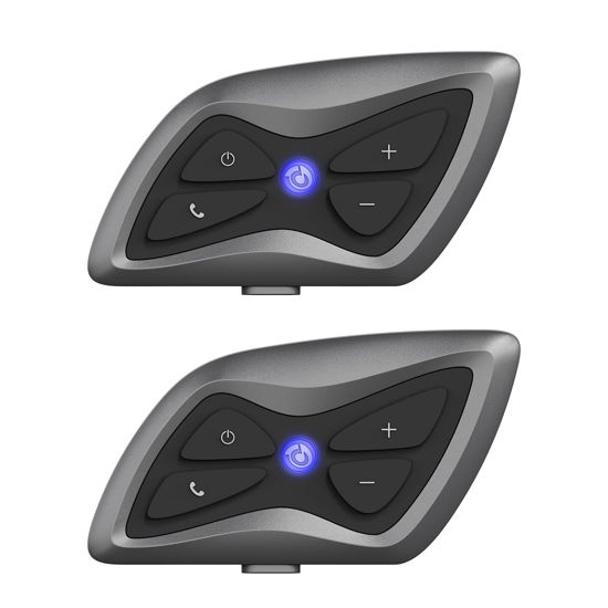 GetUSCart- KKnoon Teleheer T6 Plus Motorcycle Helmet Bluetooth Waterproof Headset Intercom Full ...