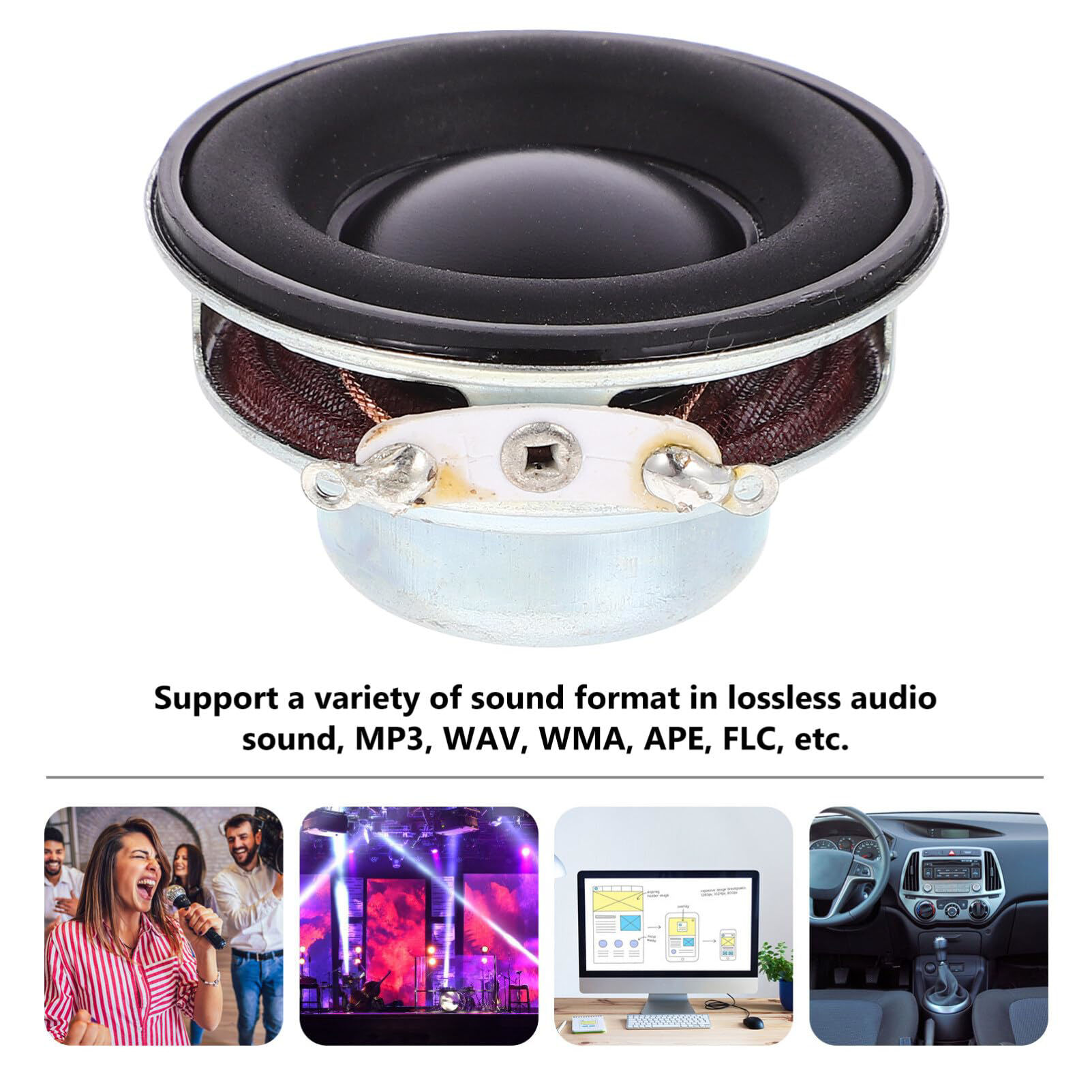 GetUSCart- Healifty Full Range Speaker 4 Ohm 5w Mini DIY Audio ...