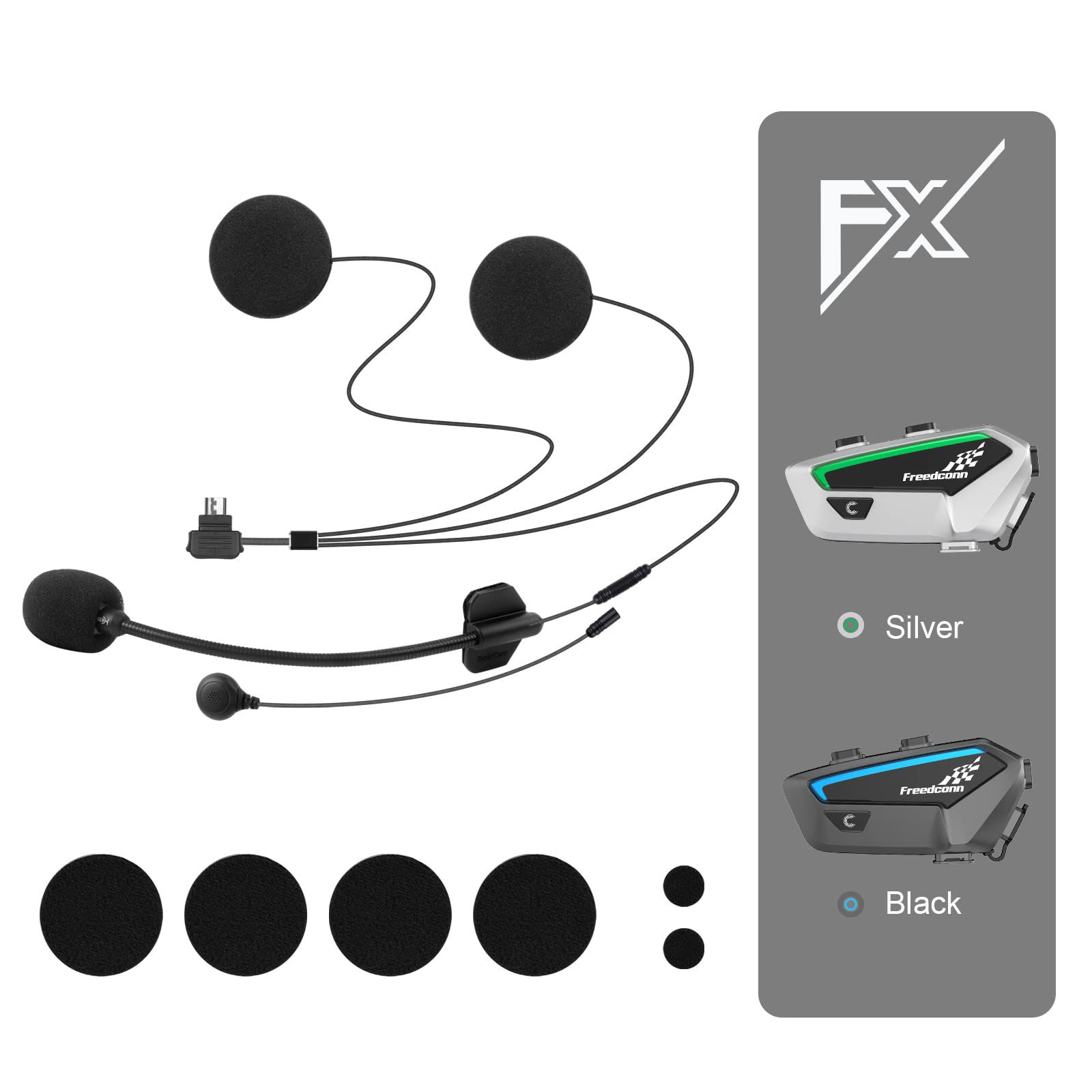 GetUSCart- FreedConn Motorcycle Helmet Bluetooth Communication System ...