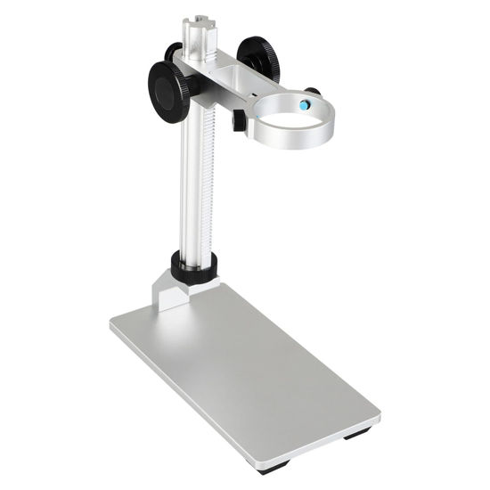GetUSCart- creahub Aluminum Alloy Microscope Stand, Adjustable Digital Microscope Holder ...