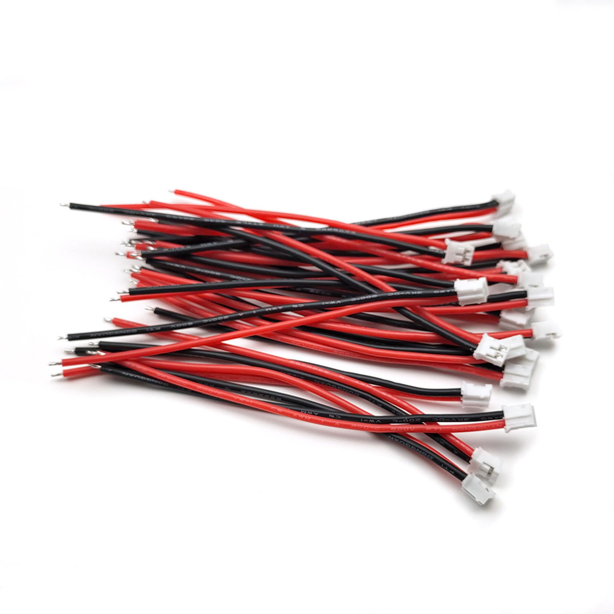 GetUSCart- 20 Sets Mini Micro JST-PH 2.0mm 2 Pin Male Connector with 10cm Silicone Wire Cables ...