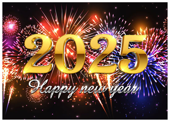 GetUSCart- WOLADA Happy New Year 2025 Backdrop New Year Backdrop Happy ...