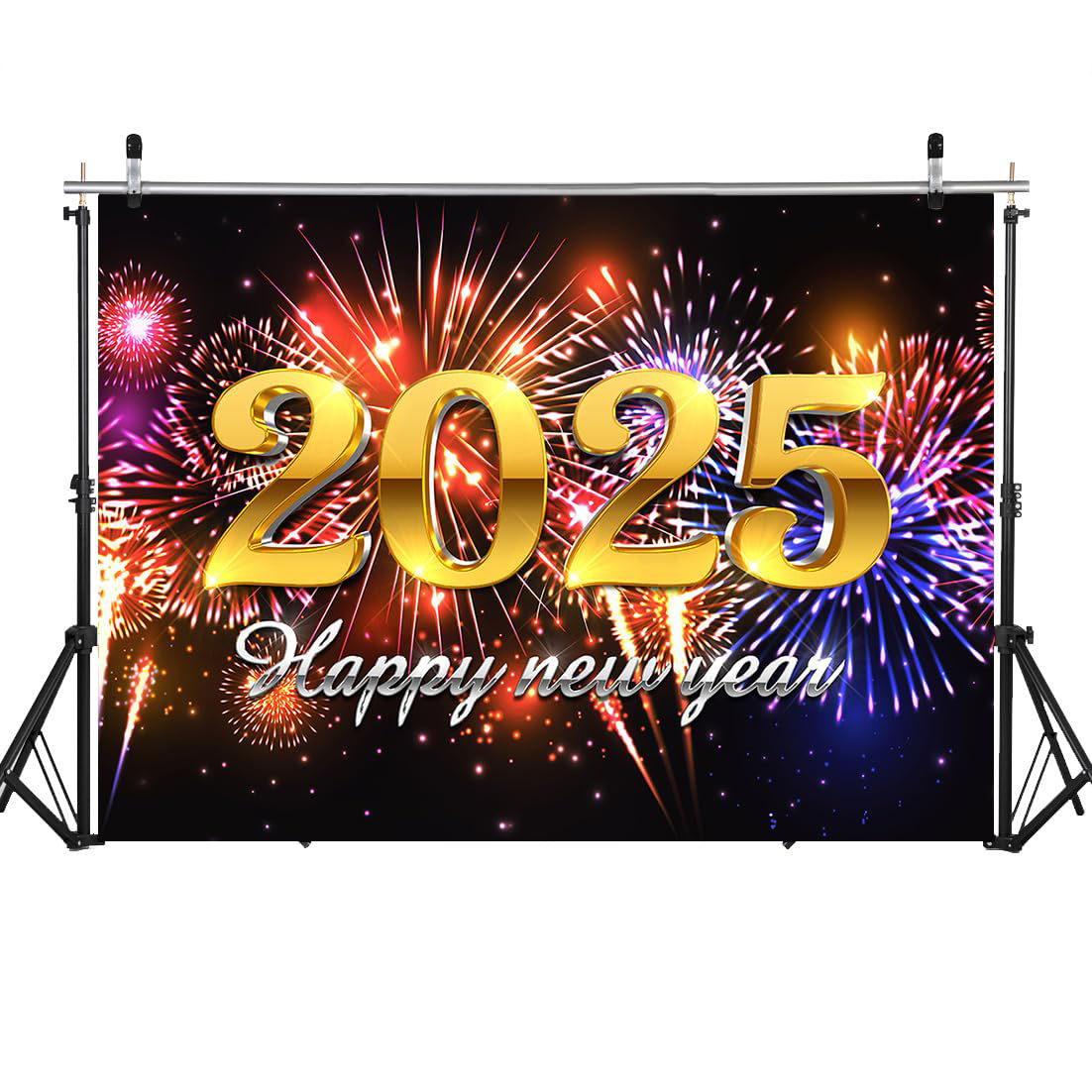 GetUSCart- WOLADA Happy New Year 2025 Backdrop New Year Backdrop Happy ...