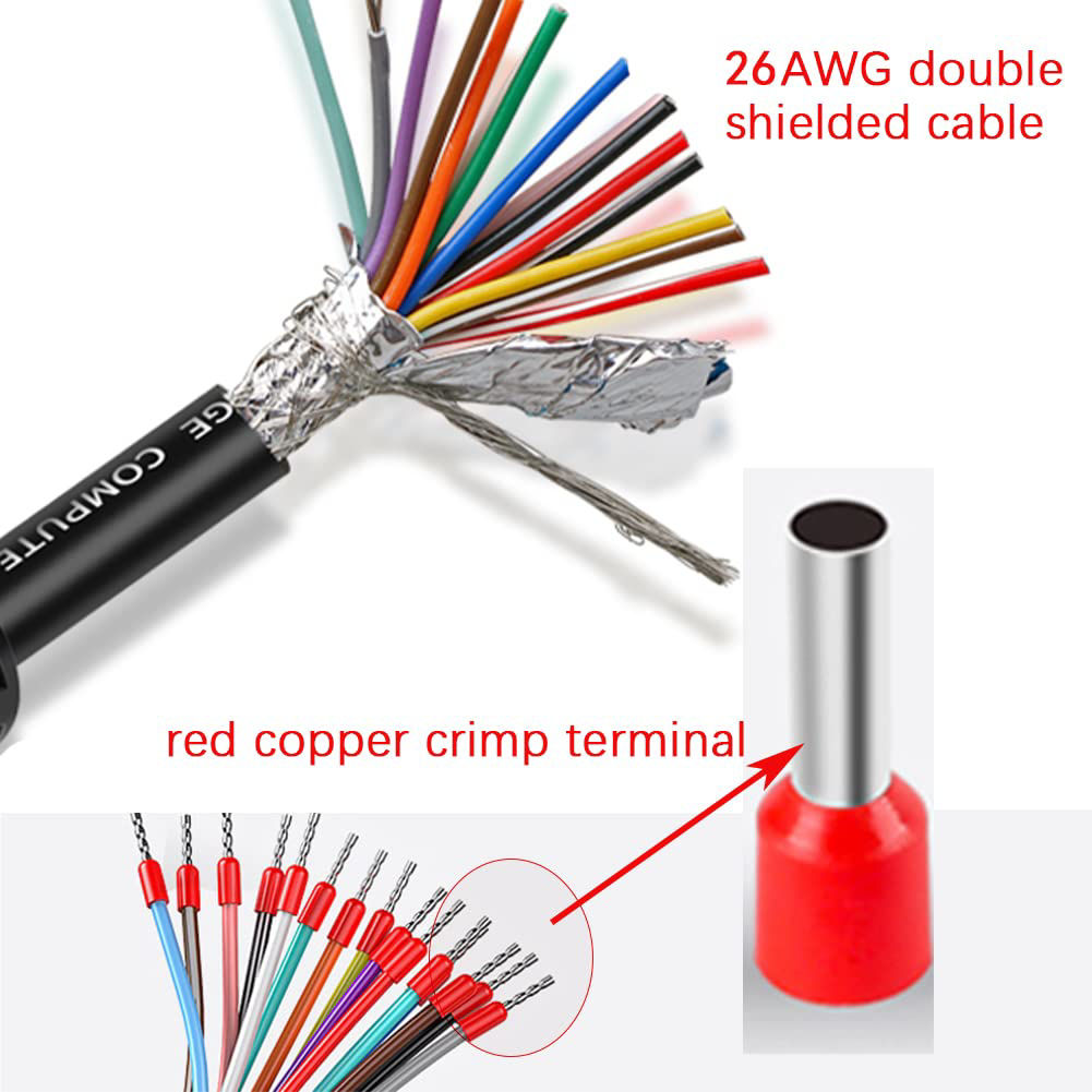 GetUSCart- Willwewon 10Ft 3m 26AWG DB15 Male RS232 15 Pin Serial ...