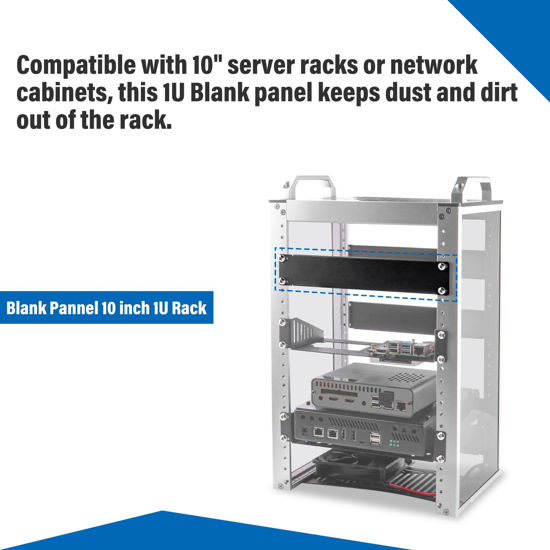 GetUSCart- GeeekPi DeskPi RackMate Accessories Blank Panel 10 inch 1U ...