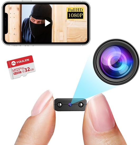GetUSCart- 【Free 32G】 Smallest Wireless Battery Spy Camera,HD1080P Mini ...