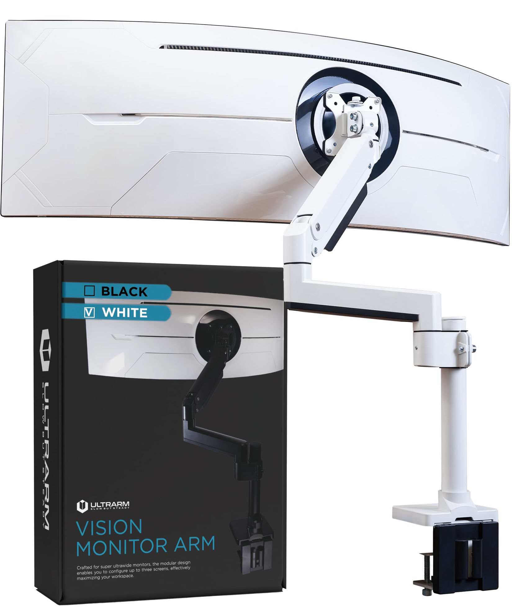 GetUSCart- ULTRARM Heavy Duty Monitor Arm for Ultrawide Monitors up to ...