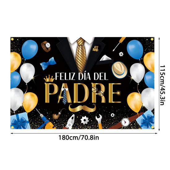 GetUSCart- JKQ Feliz Día Del Padre Backdrop Banner 71 x 43 Inch Large ...