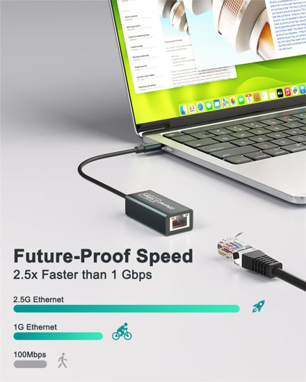 GetUSCart- USB Ethernet Adapter 2.5Gbps, USB C to Ethernet Adapter for ...