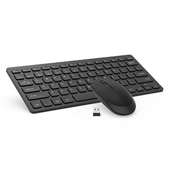 GetUSCart- Wireless Keyboard Mouse, 2.4GHz Ultra Thin Compact Portable ...