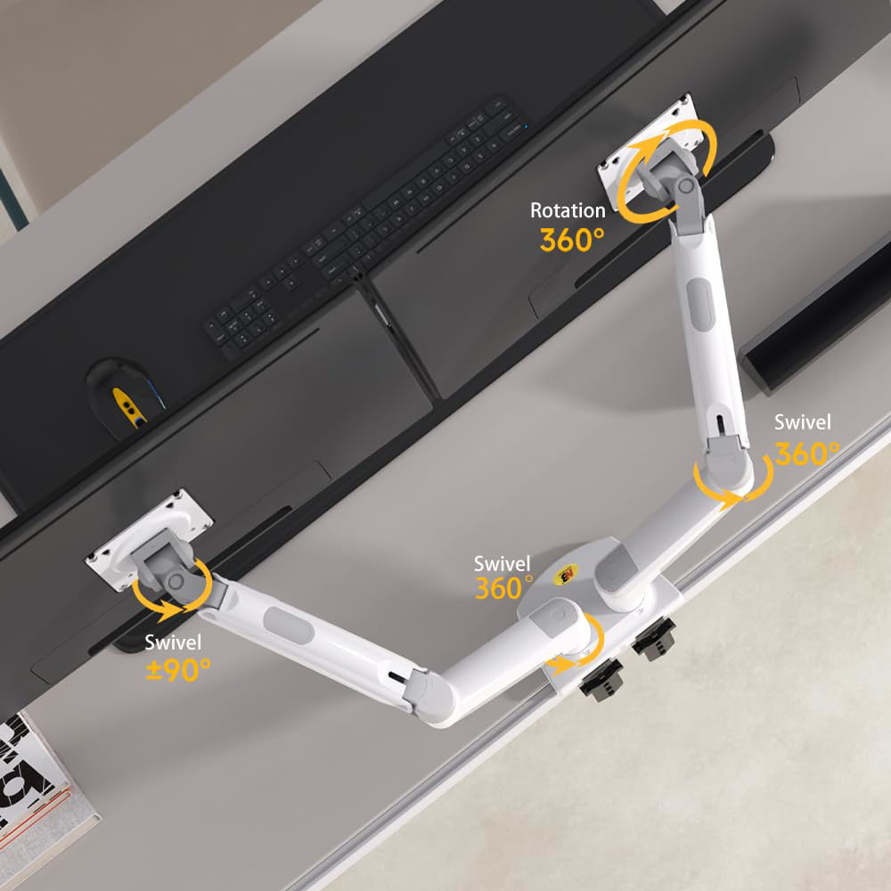 GetUSCart- NB North Bayou Dual Monitor Desk Mount Stand Full Motion ...