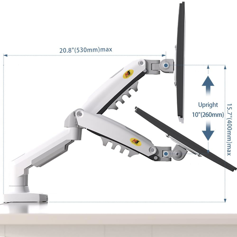 GetUSCart- NB North Bayou Dual Monitor Desk Mount Stand Full Motion ...