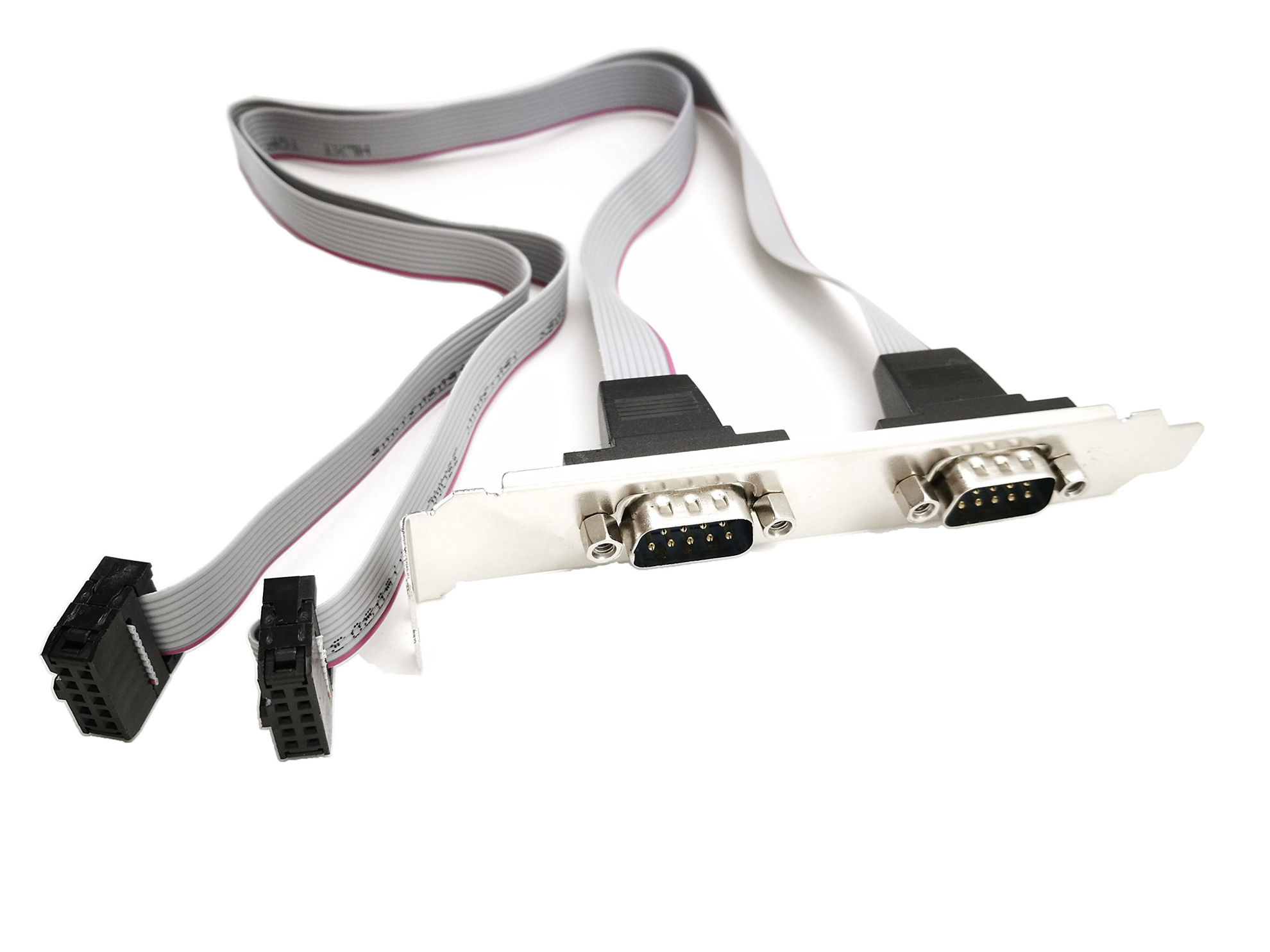 GetUSCart- SinLoon Dual DB9 IDC 10 PIN Cable, 2xDB9(RS232) Pin Male ...