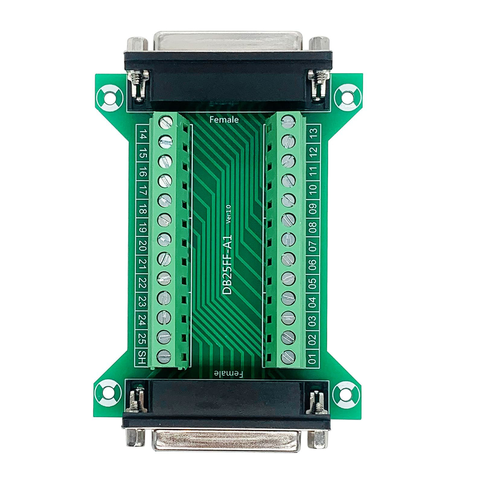 GetUSCart- Jienk 1Pcs DB25 Female to Female Terminal Breakout Board ...