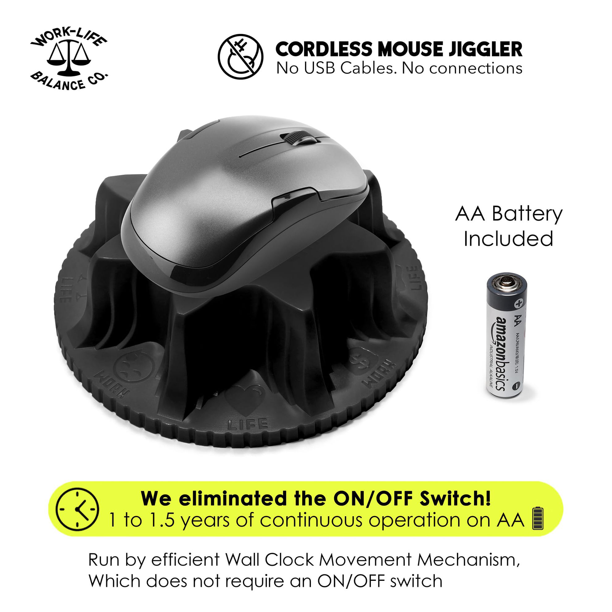 GetUSCart- Mechanical Mouse Jiggler Undetectable Device - No USB No ...