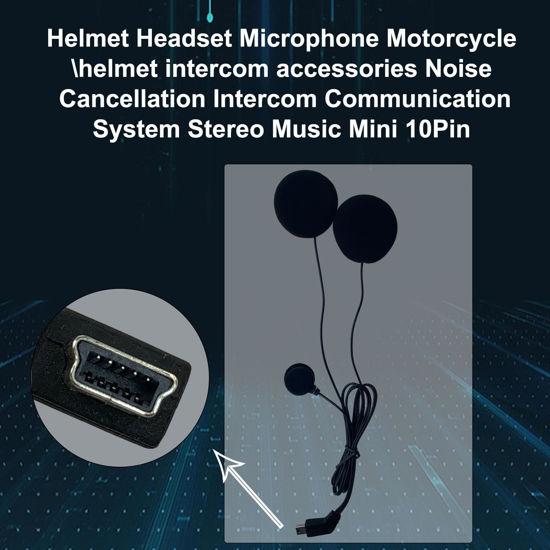 GetUSCart- SPTSSWET Helmet Headset Microphone Motorcycle Helmet ...