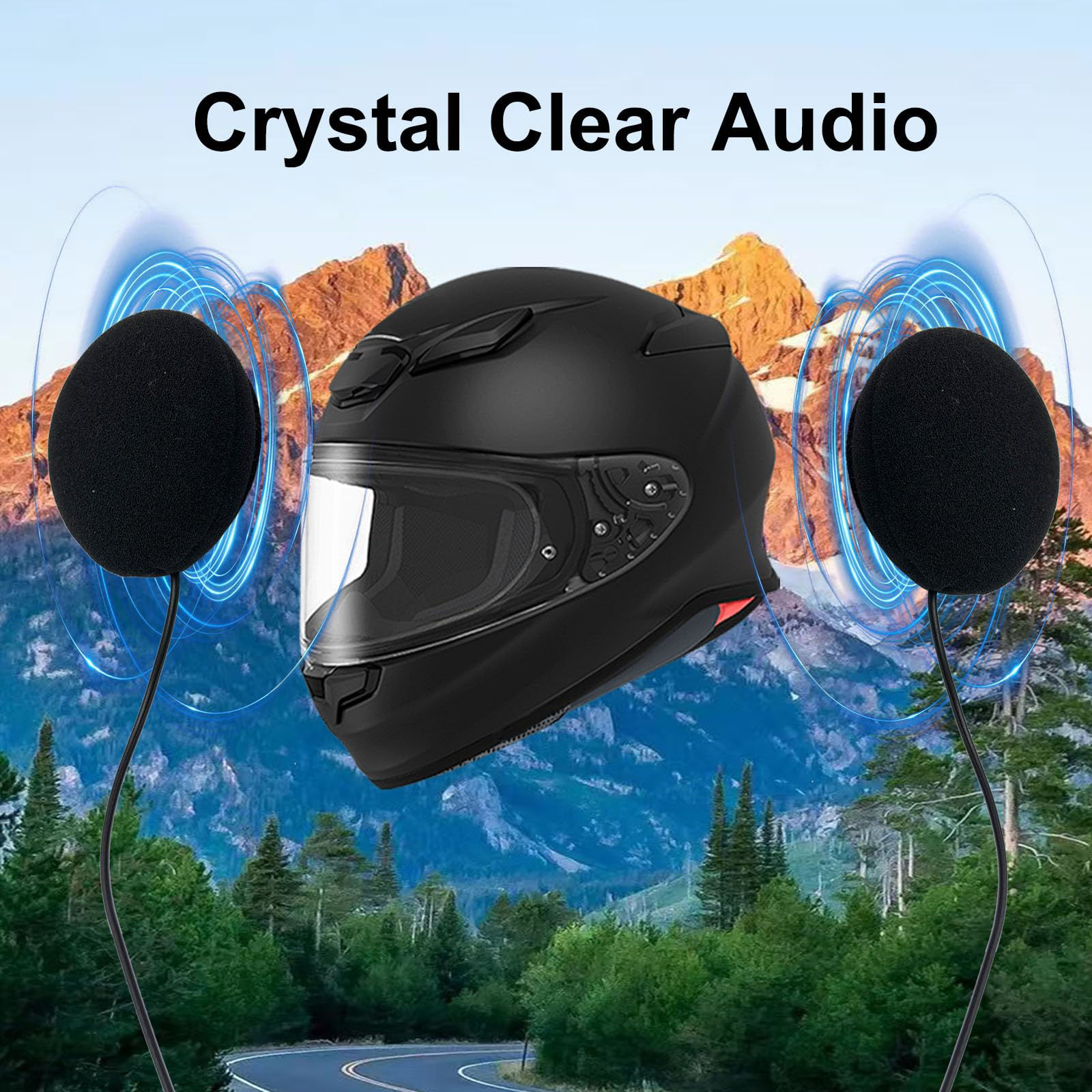 GetUSCart- SPTSSWET Helmet Headset Microphone Motorcycle Helmet ...