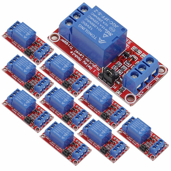 GetUSCart- ANMBEST Relay Module with Optocoupler High/Low Level Trigger for Arduino (12, 12V ...