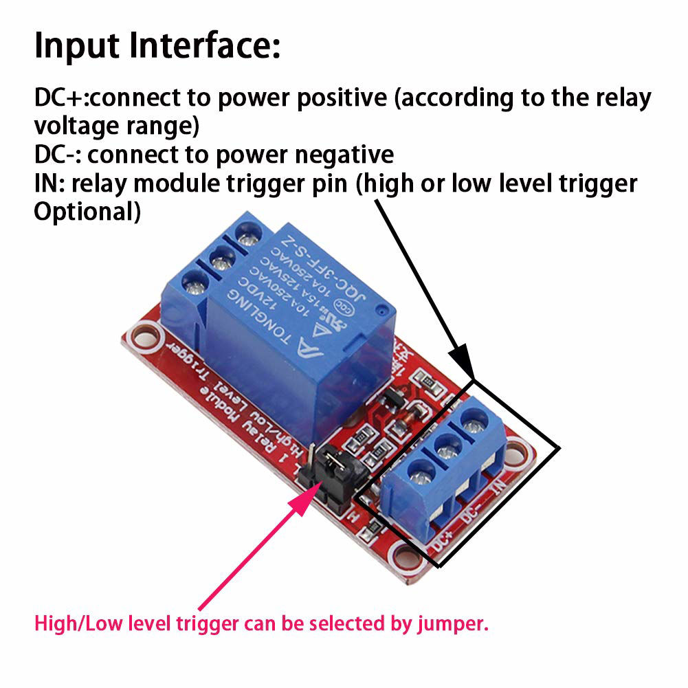 GetUSCart- ANMBEST Relay Module with Optocoupler High/Low Level Trigger for Arduino (12, 12V ...