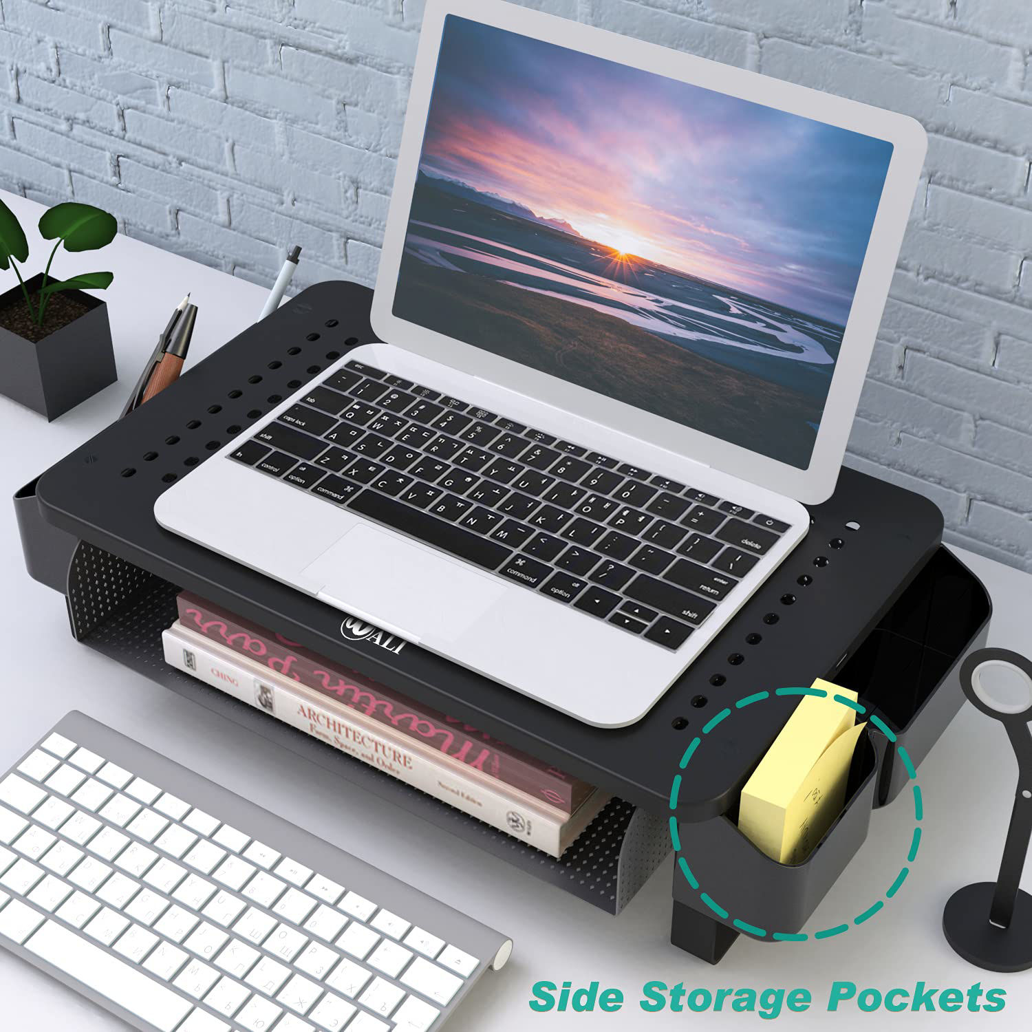 GetUSCart- WALI Monitor Stand with Storage, Monitor Stand Riser with ...