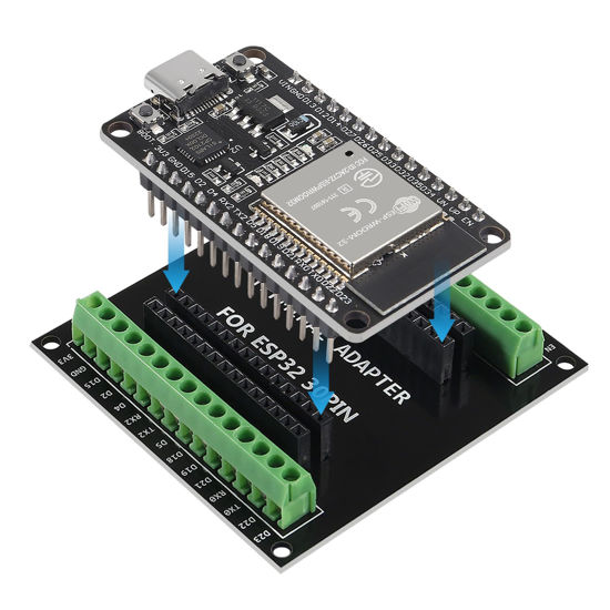 GetUSCart- AITRIP 2 Sets 30PIN ESP32 ESP-32S Type-C USB CP2102 Development Board + ESP32 ...