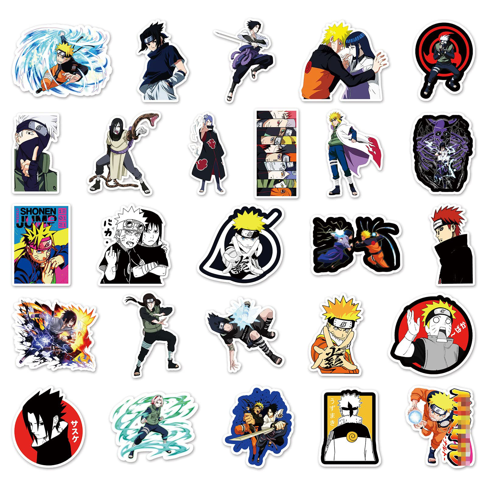 GetUSCart- 50 Pcs Japanese Anime Stickers for Water Bottles, Cute Vinyl ...