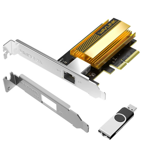 GetUSCart- WAVLINK 10G Base-T PCIe Network Card, 10000/5000/2500Mbps ...