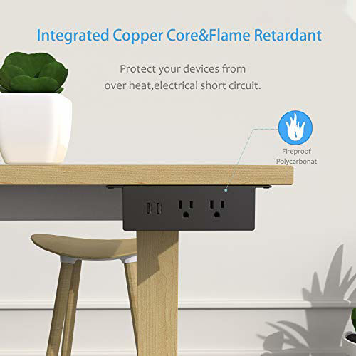 GetUSCart- Desk Power Sockets with USB Ports,UL Approval Fast Charging ...