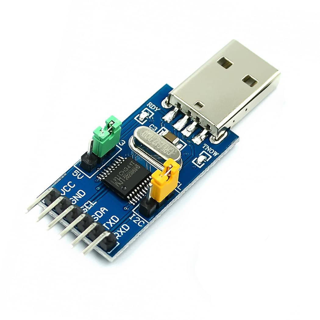 GetUSCart- HiLetgo 2pcs CH341T Downloader Tool USB to I2C IIC USB to UART USB to TTL Convert ...