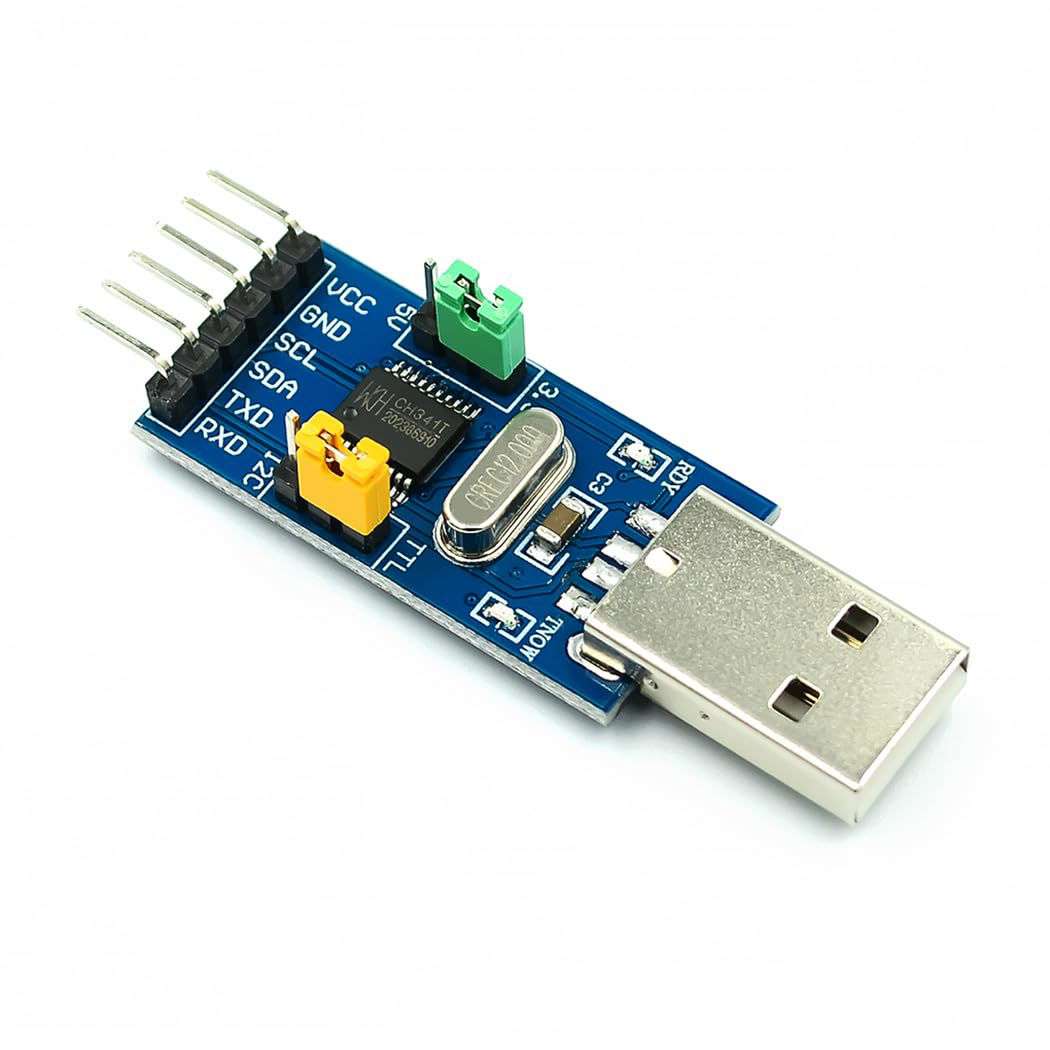 GetUSCart- HiLetgo 2pcs CH341T Downloader Tool USB to I2C IIC USB to UART USB to TTL Convert ...