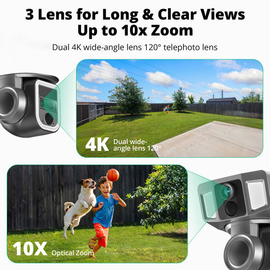 GetUSCart- Dragon Touch 4K 4G LTE Security Camera, Wireless Outdoor ...