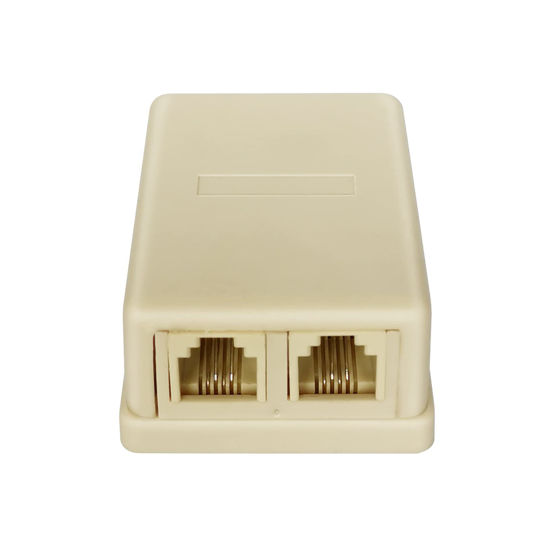 GetUSCart- NECABLES Phone Jack Surface Mount Dual Port Telephone Jack ...