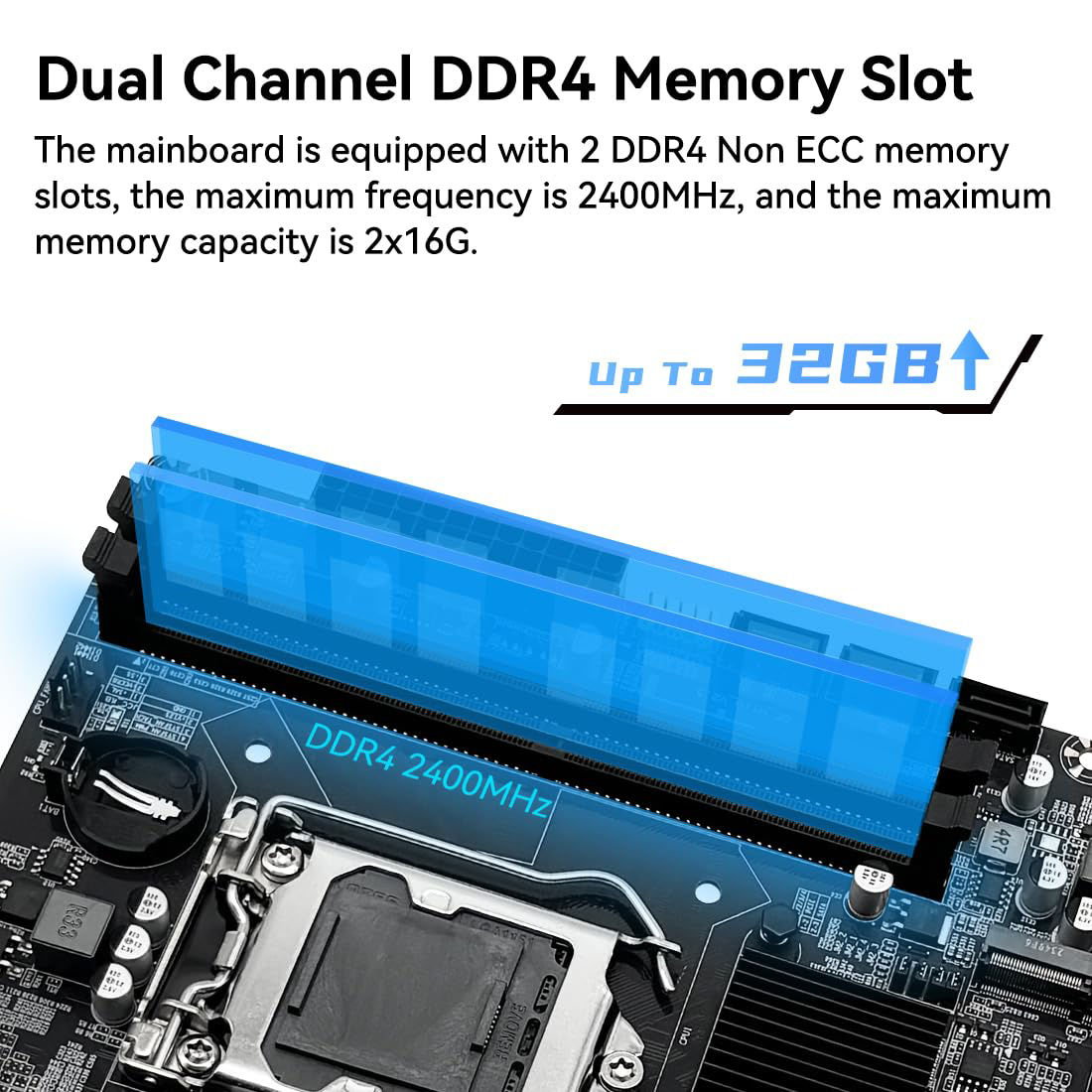 GetUSCart- MACHINIST LGA 1151 Motherboard, H110 (Intel 6th/7th Gen) Gaming Desktop Motherboard ...