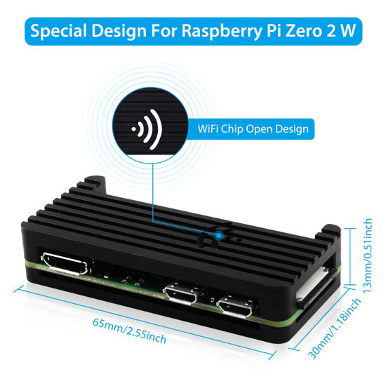 GetUSCart- GeeekPi Case for Raspberry Pi Zero 2 W Case/Zero W, with ...
