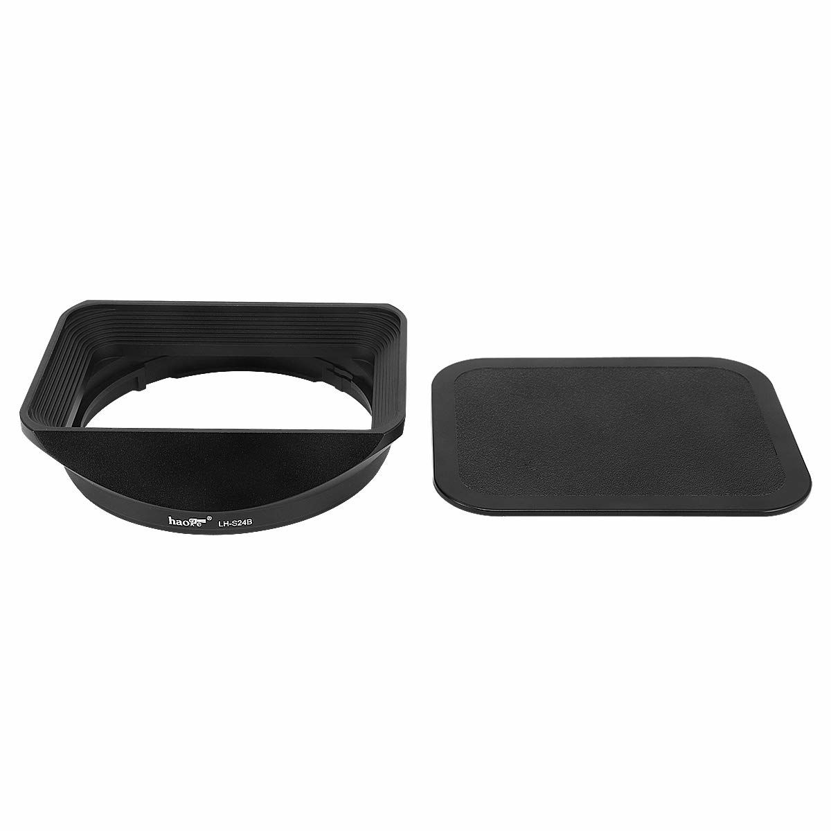 GetUSCart- Haoge LH-S24B Bayonet Square Metal Lens Hood Shade with Cap ...