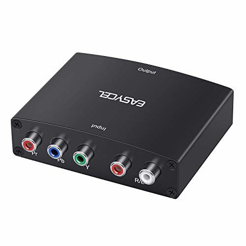 GetUSCart- EASYCEL Component to HDMI Converter, RGB to HDMI Converter, 5RCA YPbPr to HDMI ...