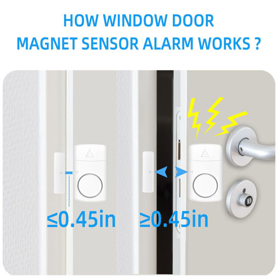 GetUSCart- Door Alarm,Easy to Install Door and Window Alarms,for Home ...